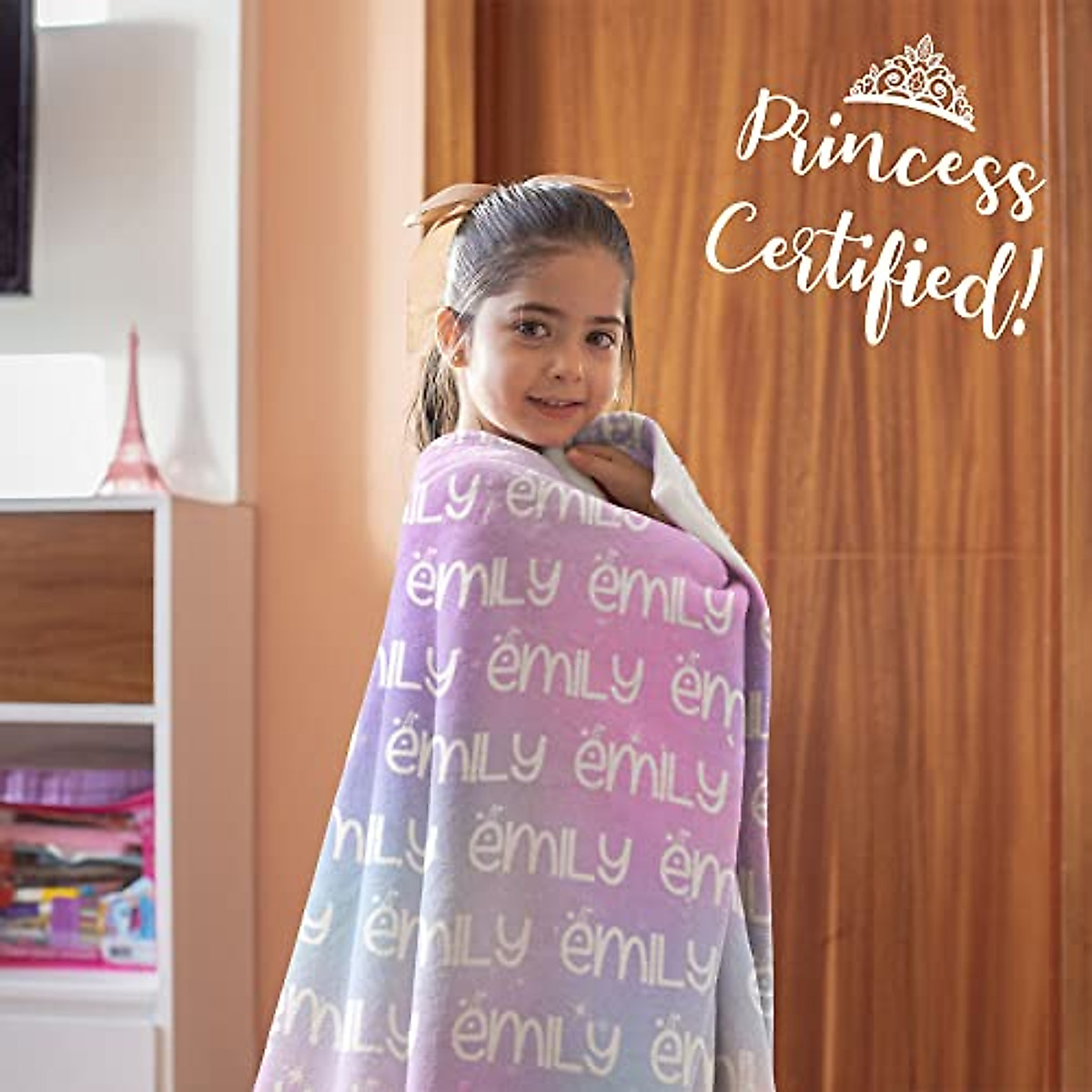 Personalized Name Blanket | Soft & Warm Throw Blanket | Custom Blanket for Kids, Babies & Adults | Personalized Blanket for Couch, Sofa & Bedding | Blanket Gift for Birthday & Christmas Fleece - 50x60