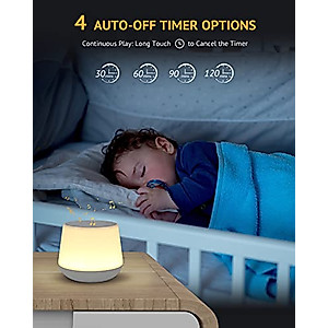 E EVEBYRA Baby White Noise Machine,32 Soothing Sounds with Night Light,Volume Control,4 Timer Portable and Rechargeable Sound Machine, Perfect for Infants,Toddlers, Kids, Adults, Home, Office, Travel