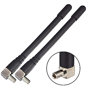 4G LTE 3dBi External TS9 Antenna Mini Soft Whip TS9 Antenna for MiFi Mobile Hotspot Router USB Modem Dongle Jetpack Air Card AC791L 8800L 7730L Netgear LB1120 LB1121 LB2120 Nighthawk M1 Pack of 2