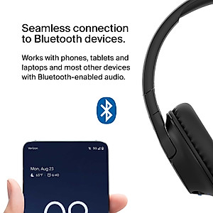 Belkin SoundForm Inspire Wireless Over-Ear Headset for Kids, Online Learning & Travel w/Built-in Microphone, 85dB Safe Volume Limit, 35H Battery - Compatible w/iPhone, iPad, Galaxy & More - Black