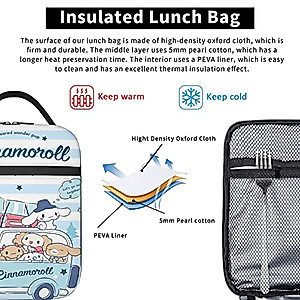 MVYNUL Lunch Box Reusable Insulation Lunch Bag Containers Tote Handbag For Women Men Teens Girls