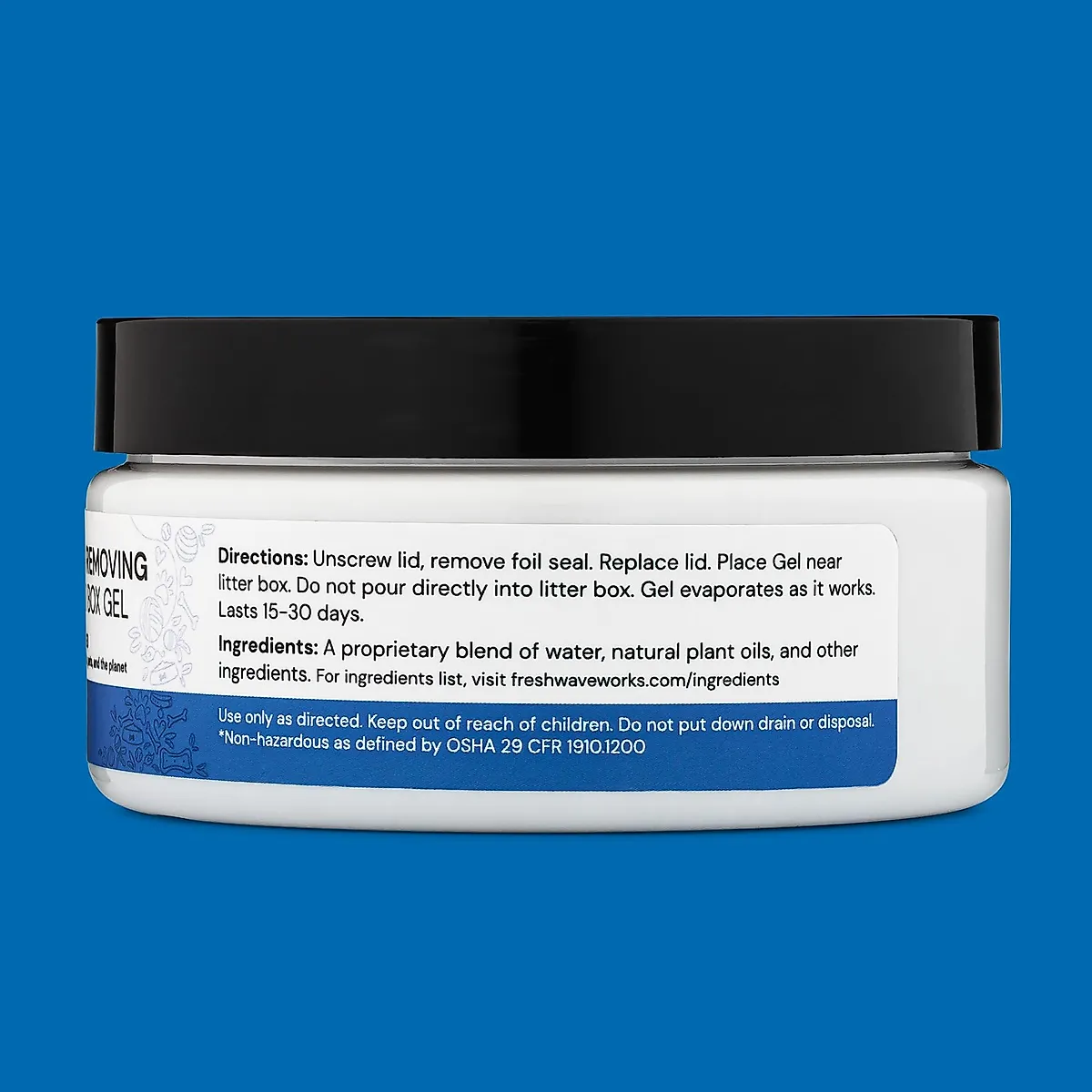 Fresh Wave Odor Removing Litter Box Gel, 7 oz. Pet Odor Eliminator for Home, Safer Odor Relief