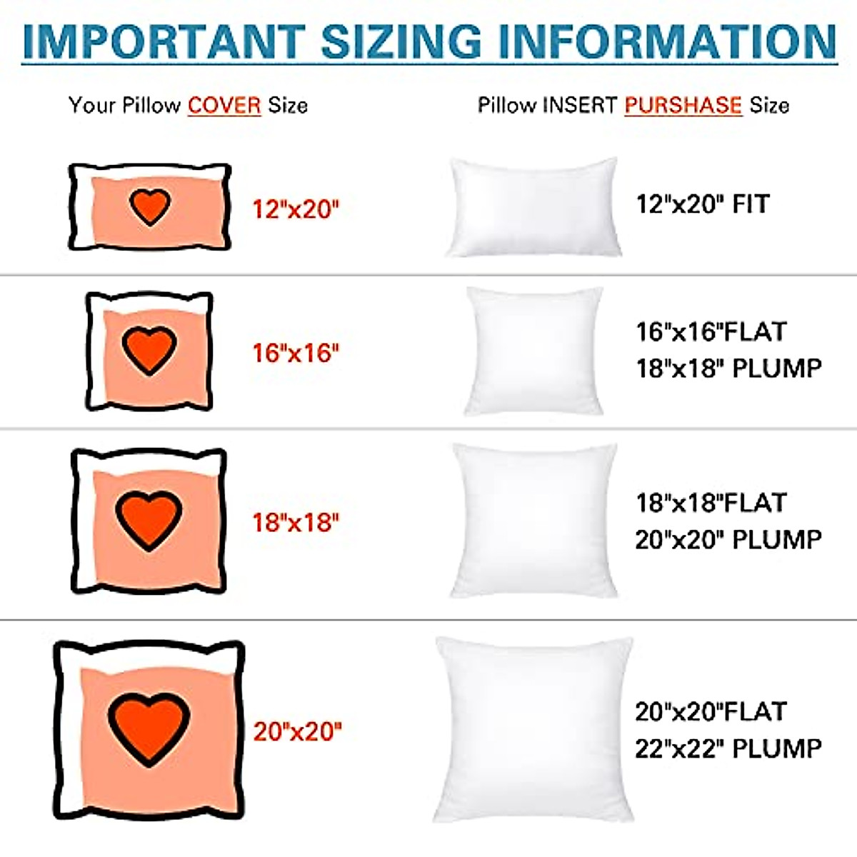 OTOSTAR Premium Outdoor Waterproof Throw Pillow Inserts 20 x 20 Inches Water Resistant Pillow Inserts Square Decorative Pillows for Couch Sham Cushion Stuffer Garden Furniture Patio Bench,Pack of 2