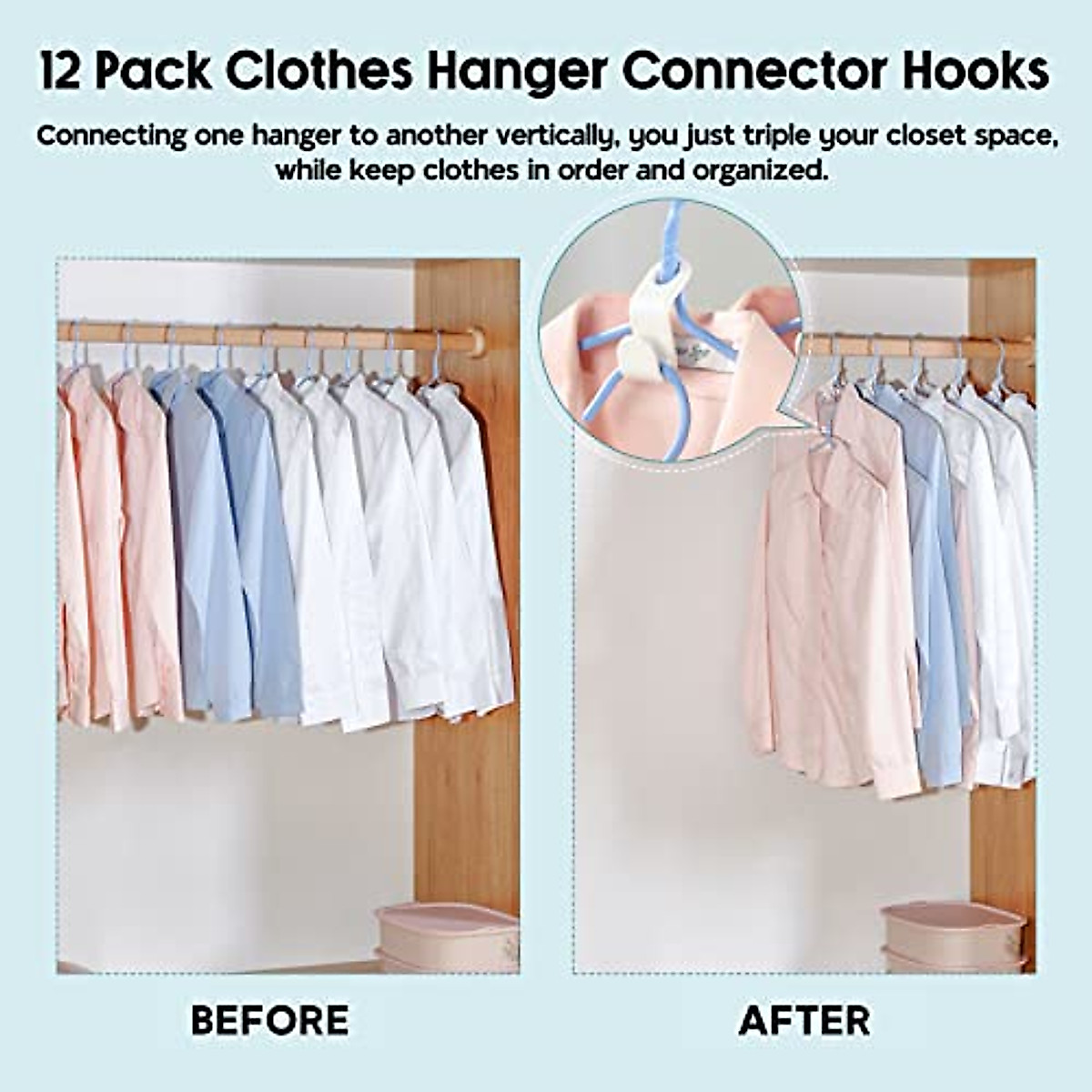 Garment Bags for Hanging Clothes, SMINDER Clear Plastic Bags Full Zipper Suit Bags PEVA Breathable Lightweight Garment Covers for Closet Storage, Suitable for Shirts, Jackets, Gowns (24" x 32"/8 Pack)