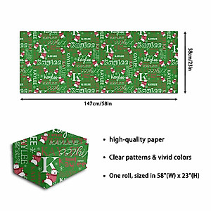 Enjoyyjl Personalized Christma Wrapping Paper - Custom Paper Wrap - Customized Anniversary Christma Wrapping Paper for Kids, Son, Grandson