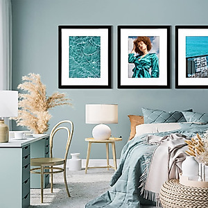 VNVNK 20x24 Frame Black, Perfect for 20x24 Inch Picture without Mat or 16x20 Inch Picture with Mat, Home Wall Decor Picture Frame-1 PCS