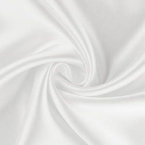 uxcell Satin Pillowcase for Hair and Skin with Hidden Zipper, Breathable and Soft Pillow Case with Sleep Mask, Set of 2 King (20"x36") White