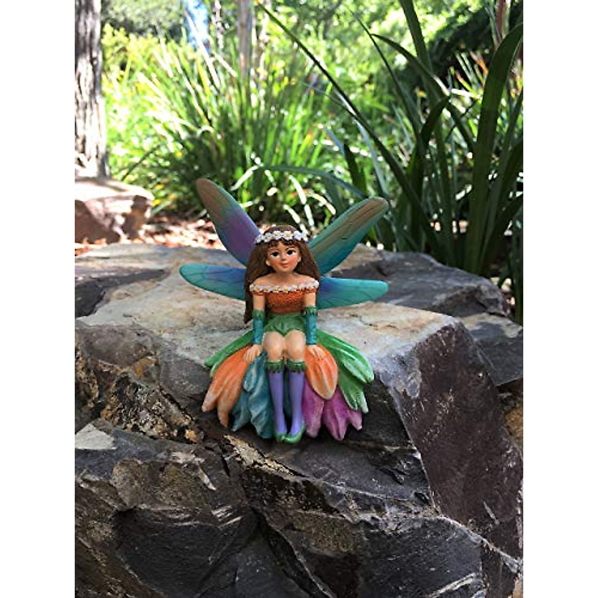 GlitZGlam Daisy The Gorgeous Miniature Fairy for Your Fairy Garden/Miniature Garden