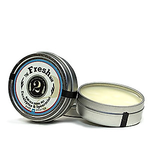 The Fresh Man Beard Oil and Beard Balm - Spearmint & Eucalyptus - Essential Oil Scented Beard Conditioner and Beard Balm Bundle by The 2 Bits Man