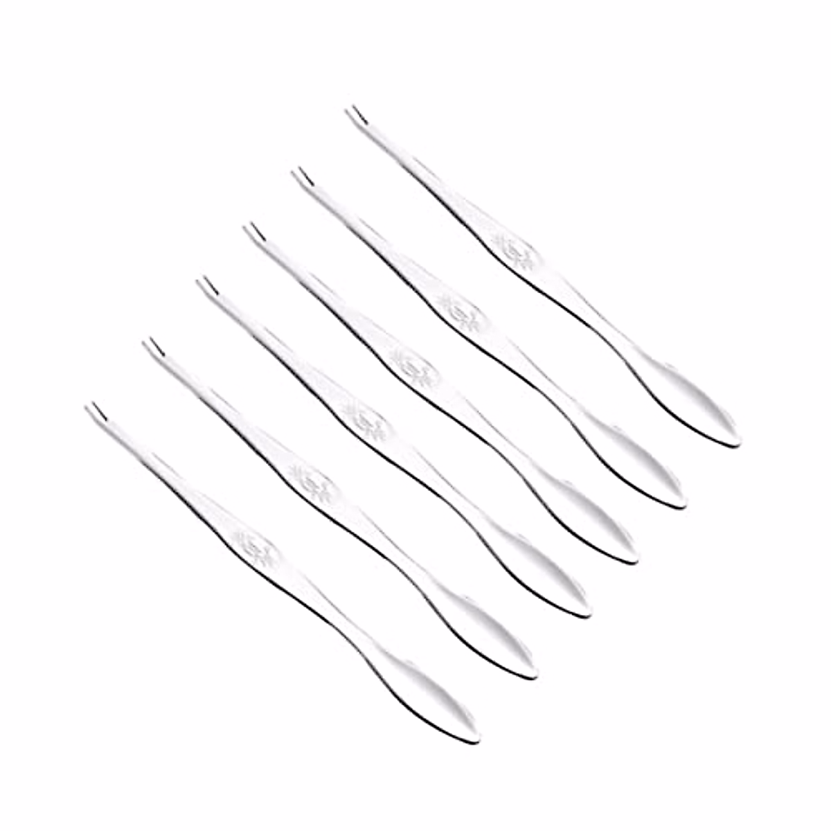 Housoutil 6pcs 304 Nutcracker Tool Stainless Steel Spoon Metal Cooking Spoon Crab Tool Set Crab Leg Tools Lobster Tools Crab Fork Crab Eatting Tool Seafood Needle Peeling Machine Seafood Aub