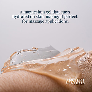 Ancient Minerals Magnesium Gel Ultra with OptiMSM and Aloe Vera - Topical Magnesium Gel Formula with MSM Best Used for Massage and Topical Application (8oz)