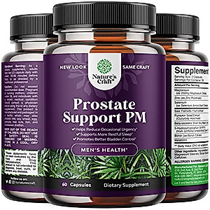 Nighttime Defense Prostate Supplement for Men - Overactive Bladder Control for Men with Beta Sitosterol for Prostate Health and Saw Palmetto for Men - Advanced Prostate Health Supplement for Men