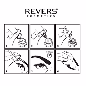 Revers Cream Hair Dye with Argan Oil and Castor Oil, Eyelash and Eyebrow tint , Black Color