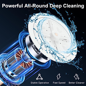 FineBud Portable Washing Machine, 11L Upgraded Large Capacity Foldable Washing Machine with 3 Modes Deep Cleaning for Underwear, Baby Clothes, Mini Washing Machine for Apartment, Camping, RV (Round)