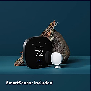 NEW 2022! ecobee Smart Thermostat Premium with Siri and Alexa and Built in Air Quality Monitor and Smart Sensor