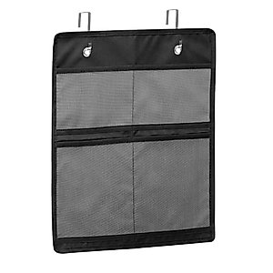 S&T INC. Cabinet Organizer, Two Hooks Included, 12.4 Inch X 15.1 Inch, Black, One Pack
