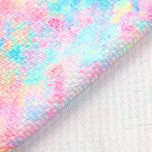 David Angie Drawing Graffiti Printed Bullet Textured Liverpool Fabric 4 Way Stretch Spandex Knit Fabric by The Yard for Head Wrap Accessories (Graffiti)