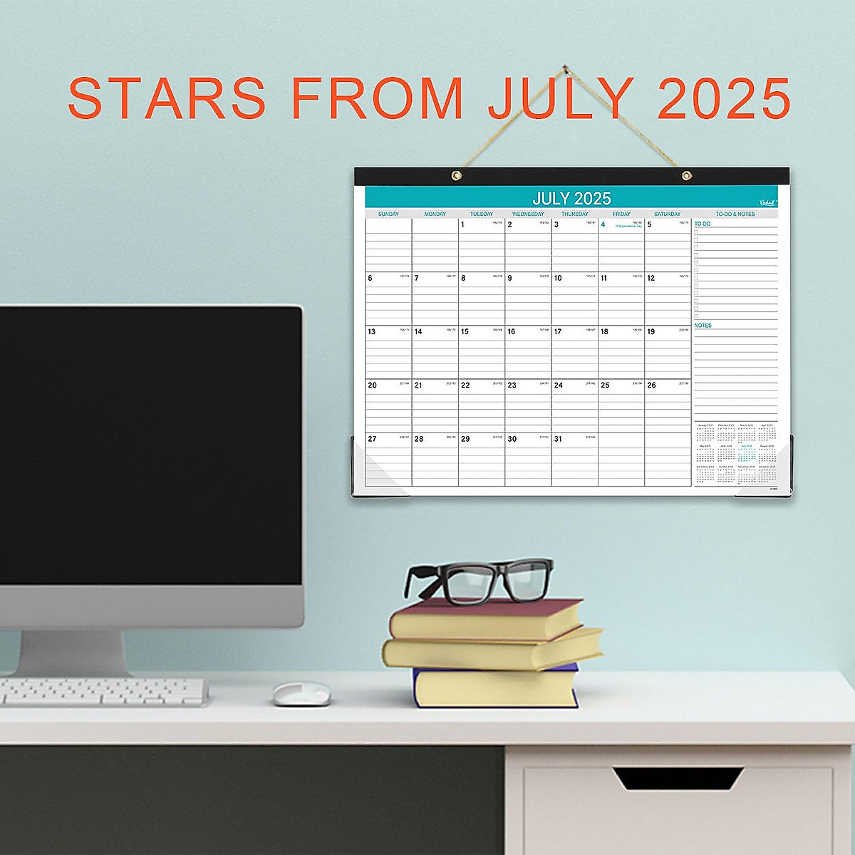 2023 Desk Calendar- 12 Monthly Desk/Wall Calendar, January 2023- December 2023, 12'' X 17'', Desk Calendar 2023 with Large Ruled Blocks for Planning and Organizing for Home or Office