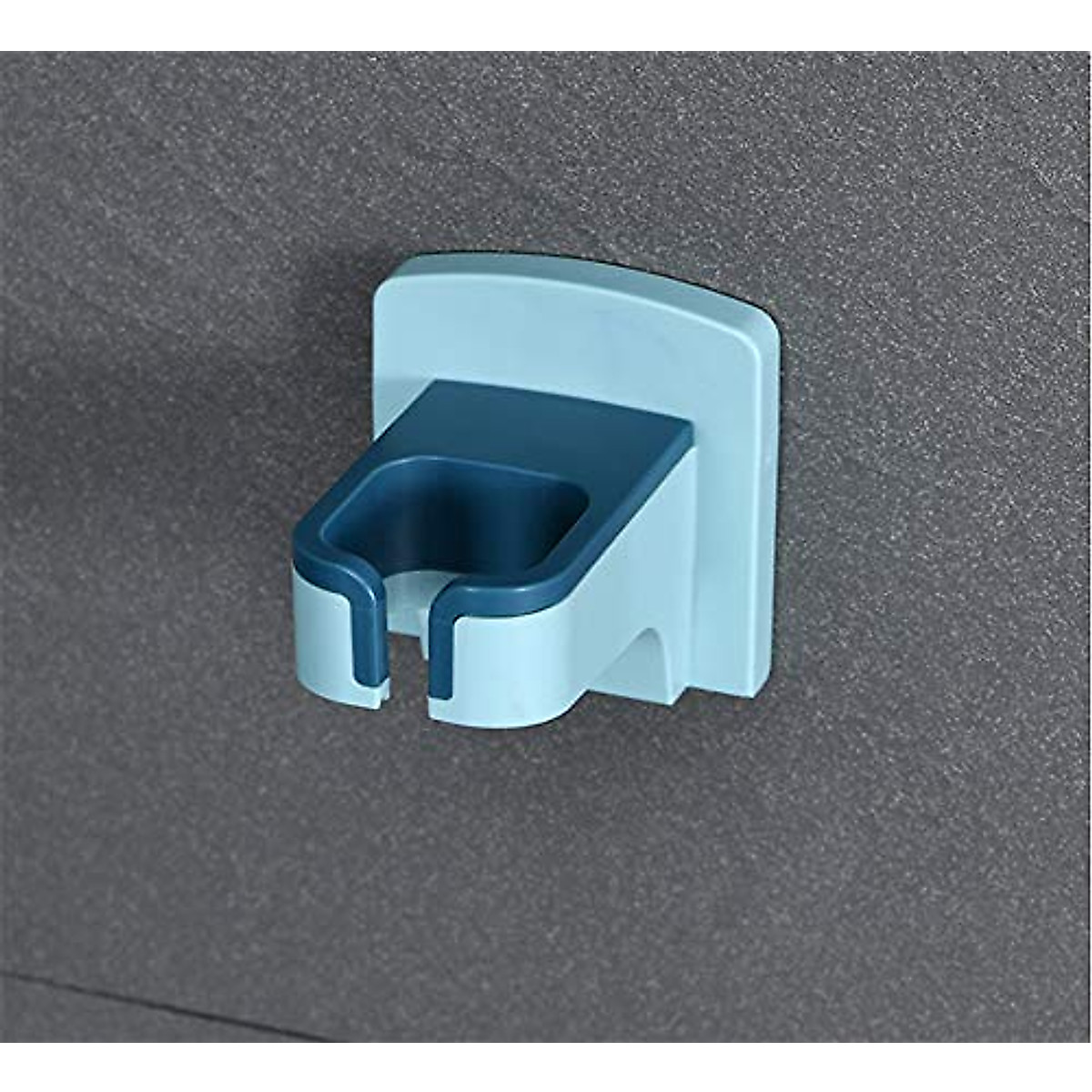 AKOAK 3 Pcs Hair Dryer Holder Stainless Steel Wall Mounted Hair Care Tool Holder Waterproof and Perforation-Free Bathroom Storage Rack