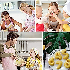 HoaBoly Large Number Cookie Biscuit Cutters Set 3 Inches, 9 Piece Stainless Steel Numbers Cutter Set Tools for Kitchen,Baking