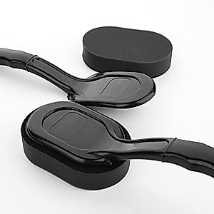 2 Pcs Tire Shine Applicator,Black Tire Dressing Applicator Pad,Sponge Applicator with Handle,for Applying Tire Shine Clean