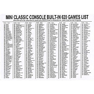 Classic Retro Console, AV Output Mini NES Old Video Game Console Built-in 620 Games with 2 Classic Controllers for Adults and Children