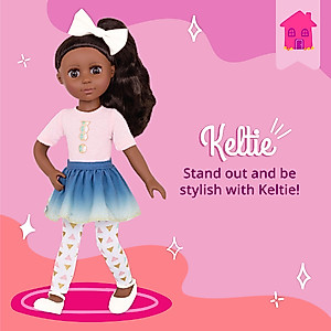 Glitter Girls Keltie 14-Inch Doll, Poseable, Fashion Dolls For 3+ Year Old Girls