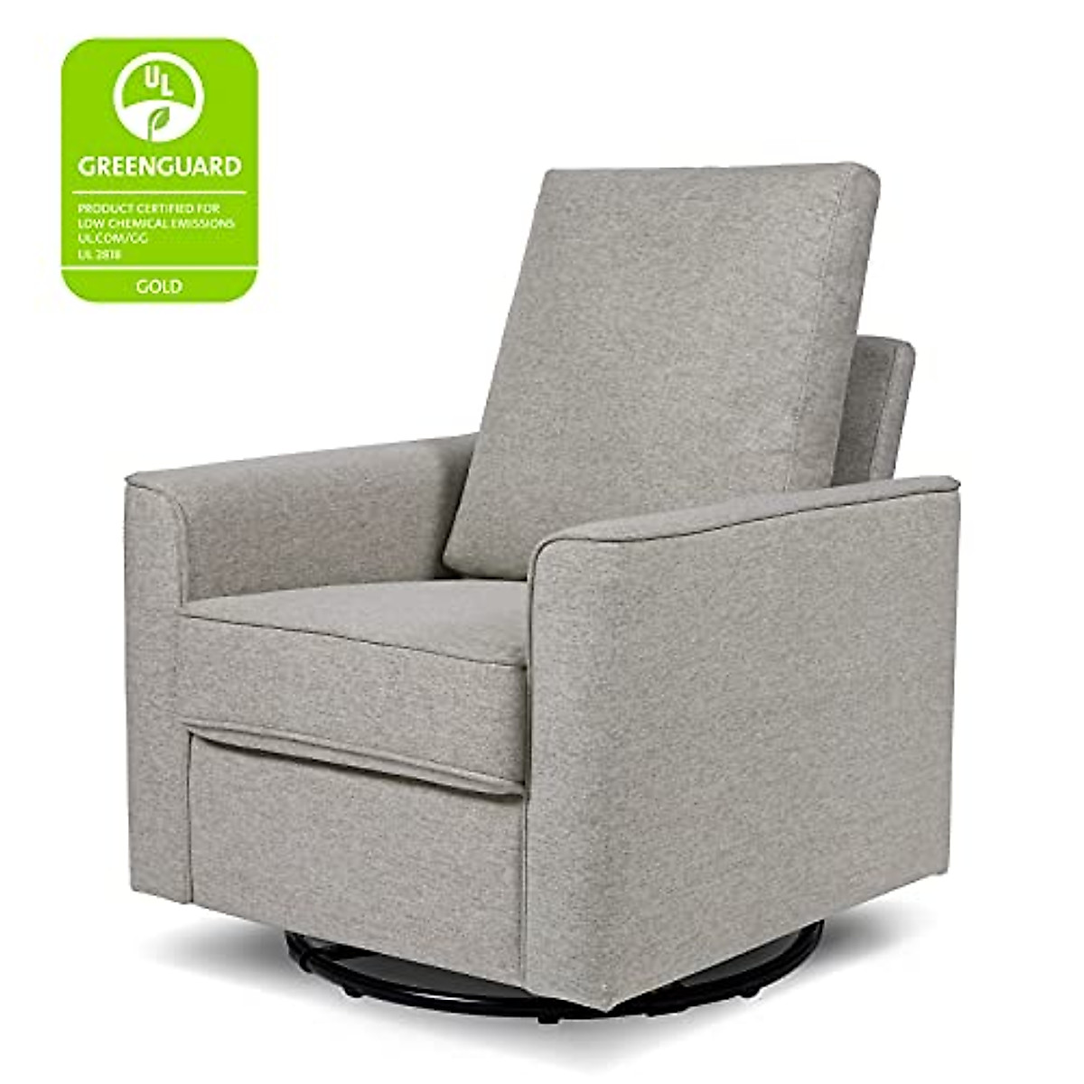Namesake Alden Swivel Glider in Performace Grey Eco-Weave, Water Repellent & Stain Resistant, Greenguard Gold & CertiPUR-US Certified