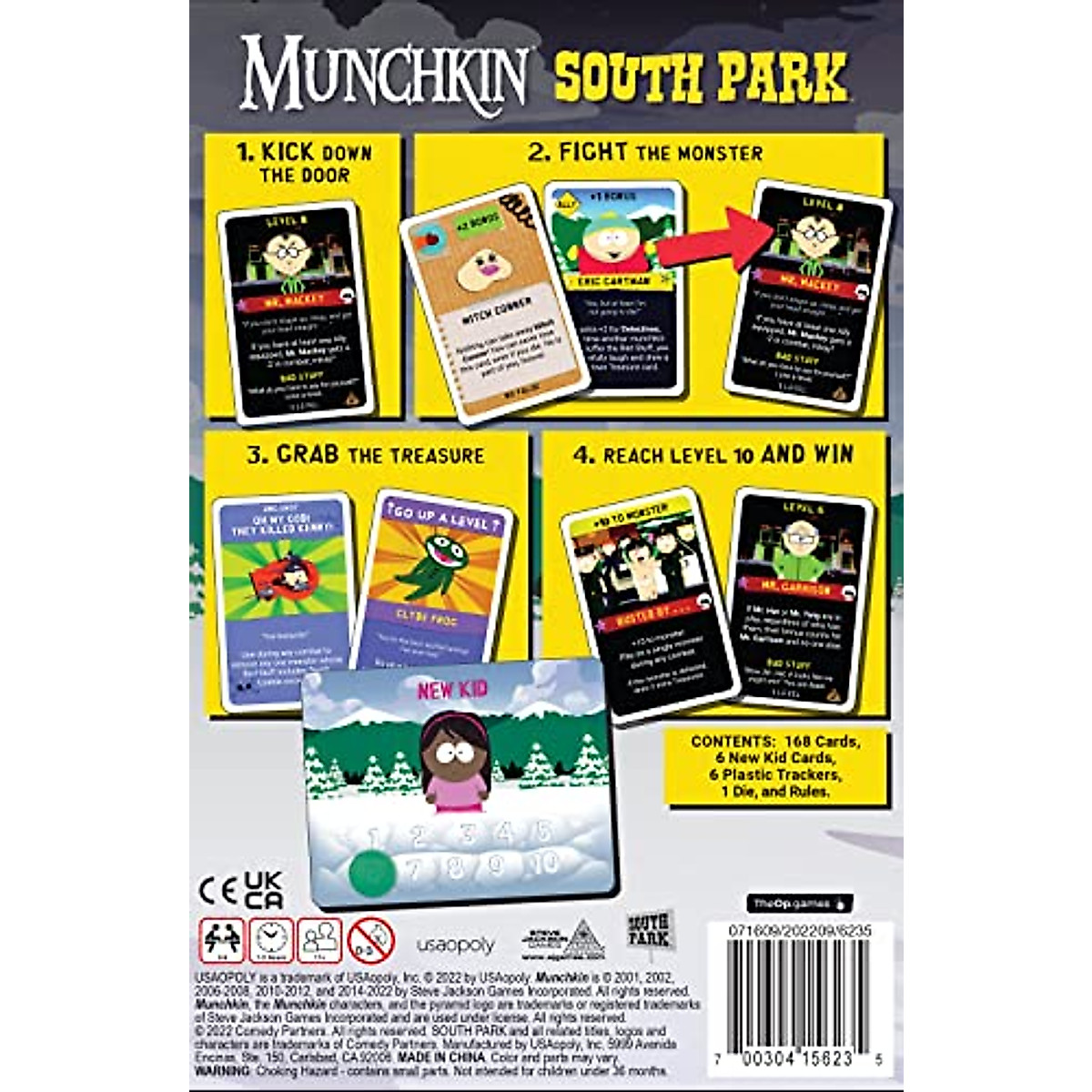 USAOPOLY Munchkin South Park | Card Game Featuring South Park Characters | Based on The Steve Jackson Munchkin Games | Officially-Licensed Comedy Central & South Park Board Game & Merchandise.