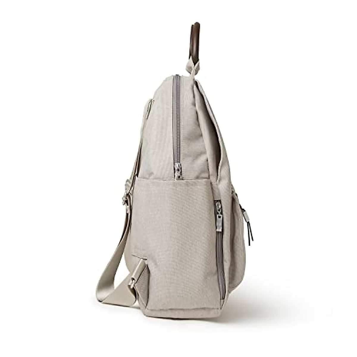 Baggallini Womens With Rfid Phone Wristlet All Day Backpack, Sand Heritage, One Size US