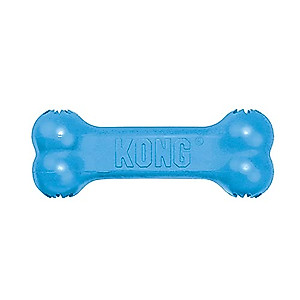 KONG - Puppy Goodie Bone - Teething Rubber, Treat Dispensing Dog Toy - for Small Puppies - Blue