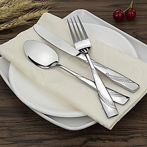 Nicesh 40-Piece Stainless Steel Flatware Cutlery, Service for 8