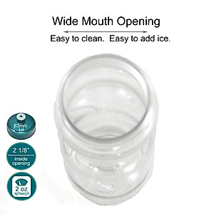 Rolling Sands 24 Ounce BPA-Free Clear/Clear Plastic Water Bottles, Set of 10, Made in USA