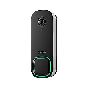ecobee Smart Video Doorbell Camera (Wired) - with Industry Leading HD Camera, Smart Security, Night Vision, Person and Package Sensors, 2-Way Talk, and Video & Snapshot Recording