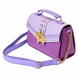 Loungefly Disney Tangled Rapunzel Cosplay Magic Flower Crossbody Womens Bag Purse