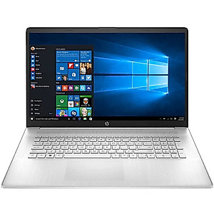 HP Laptop 17 17.3” Touch Screen Laptop, AMD Ryzen 5 5500U, 12GB RAM 1TB HDD, USB-C, HDMI, HD Webcam, Wi-Fi, AMD Radeon Graphics, Windows 10 Home, w/Accessories (17.3” Touch| 12GB RAM| 1TB HDD)