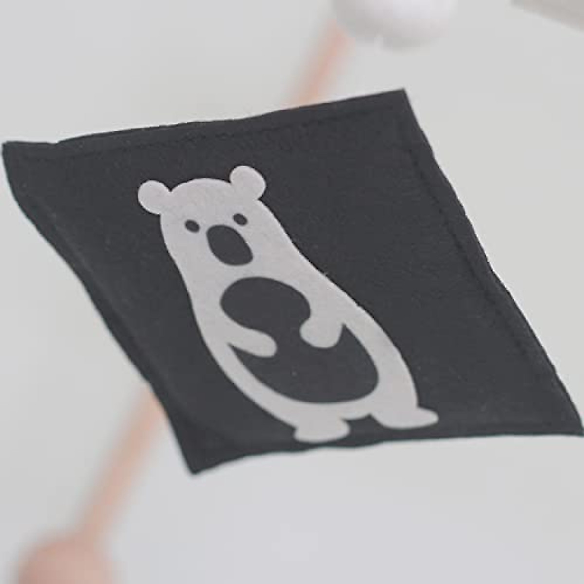 Vlokup Montessori Mobile, Black and White Woodland Baby Crib Mobile, Neutral Nursery Mobile Decoration for Pack N Play, for Baby Boy & Girl