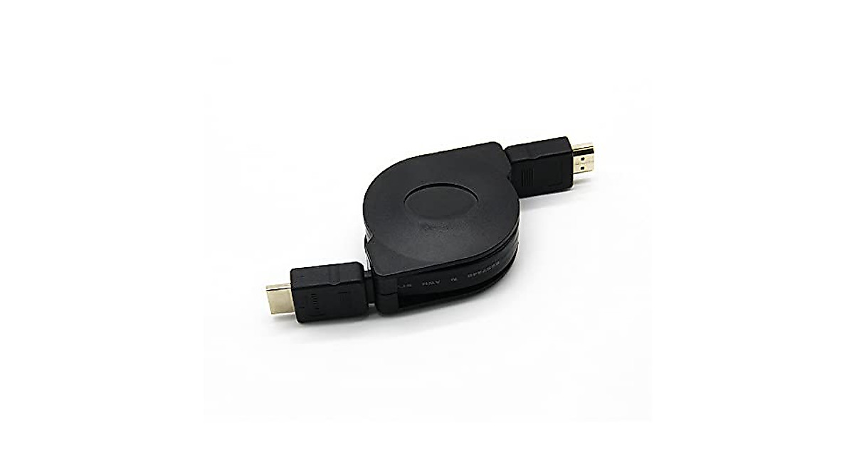 JCNio Retractable HDMI 2.0 Cable 4K 60Hz | Tangle-Free 1.5m HDMI Cable