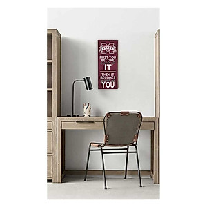 KH Sports Fan Mississippi State Bulldogs 7"x18" First You Become Sign, One Size, Team Color