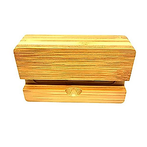 Upgrated Cell Phone Stand Amplifier, Fanshu Desktop Mobile Phone Holder, Universal Portable Wood Cellphone Dock on Desk Bamboo Bed Stand Mount Cradle Loud Speaker for Phone