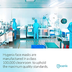 Hygenix 3ply Disposable Face Masks PFE 99% Filter Quality Tested by a US lab (Pack of 50 Pcs)