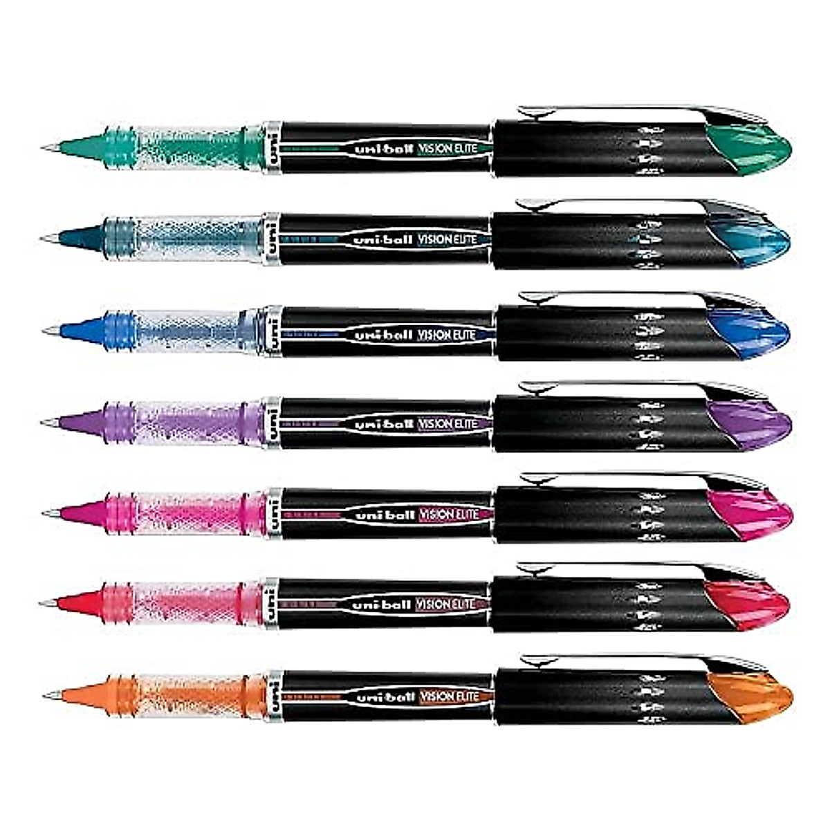 uni-ball 58092Pp Vision Elite Stick Roller Ball Pen Assorted Ink Micro 8/Pack