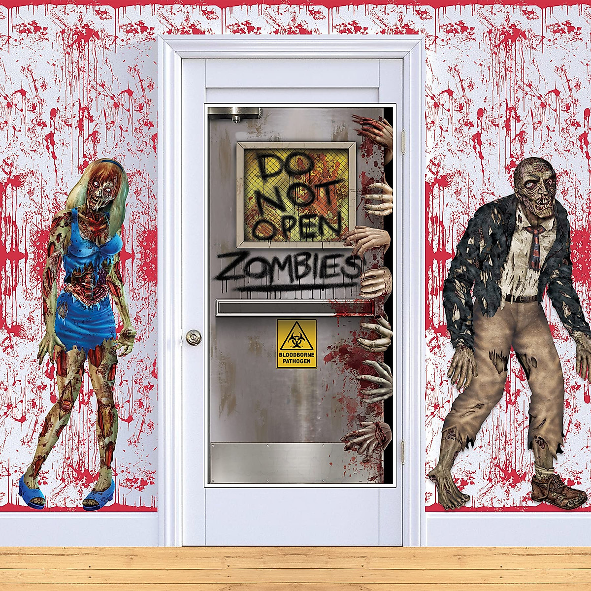 Beistle 4' x 30' Bloody Wall Backdrop (00710)