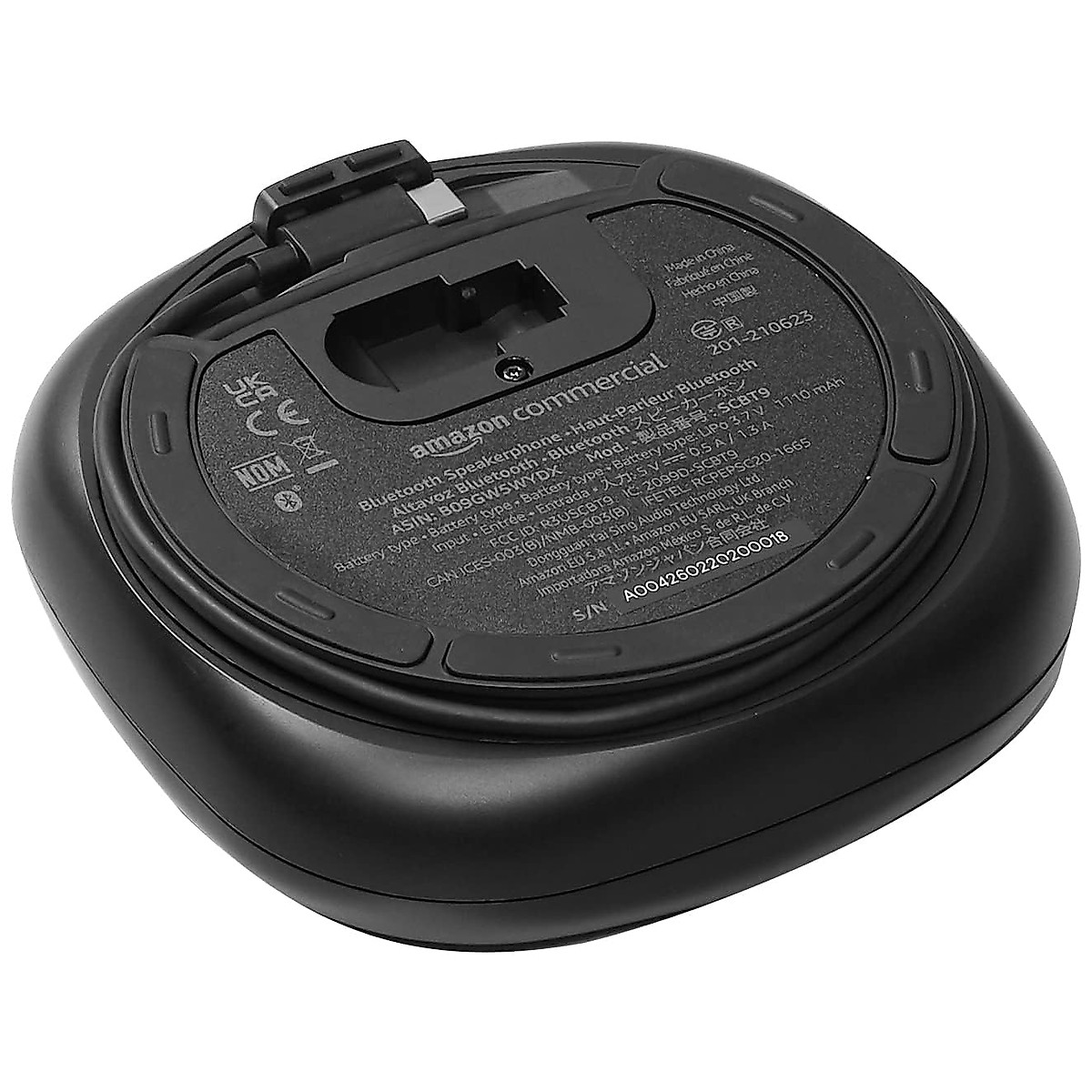 AmazonCommercial Premium Bluetooth Speakerphone, 5"