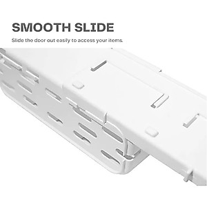 Wall Mounted Under Sink Organizer And Storage For Kitchen Bathroom Pantry Pull-out Hanging Drawer Slide Out Bin Cabinet Organizer Adhesive Wall Mounted No Drilling