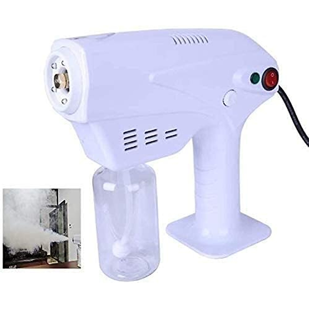 EMENG Disinfecting Spray Gun Sanitizer Atomizer Portable, Nano Blue Light Steam Sterilizing Spray Gun for Lawn and Beach Herbicides in Garden and Hair Care
