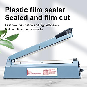 YOYALANP Impulse Sealer 8 inch, Manual Heat Sealer Machine for Plastic Bags, mylar bag Shrink Wrap Bag Sealers Duty Sealing Machine With Repair Kit