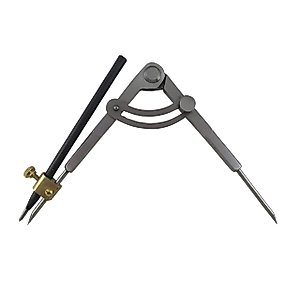 Taytools 469485 6” Firm Joint Dividers, Compass, Pencil Attachment, Carbide Scriber, Locking Mechanism, Hardened Points