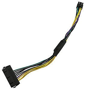 Longdex 11 Inch 24-Pin to 8-Pin 18AWG ATX PSU Power Supply Adapter Cable for Motherboards