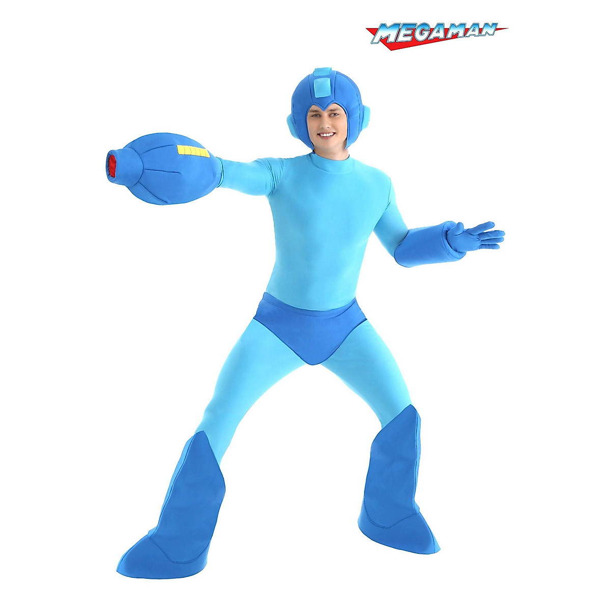 Fun Costumes Men's Capcom Blue Mega Man Costume, Classic Video Game Rockman Cosplay X-Large